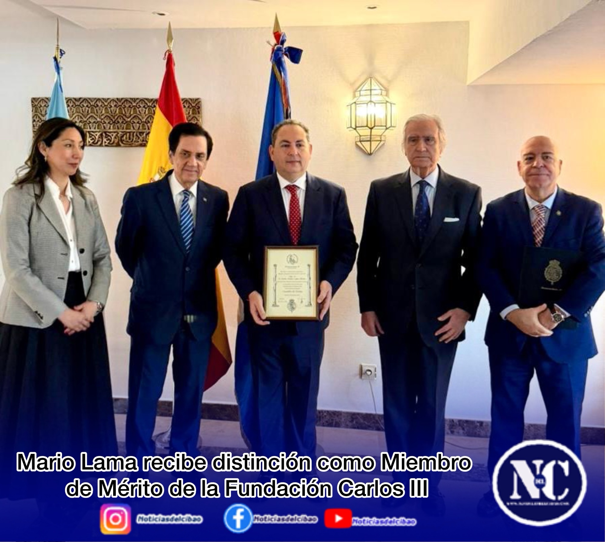 Mario Lama recibe distinción como Miembro de Mérito de la Fundación ...